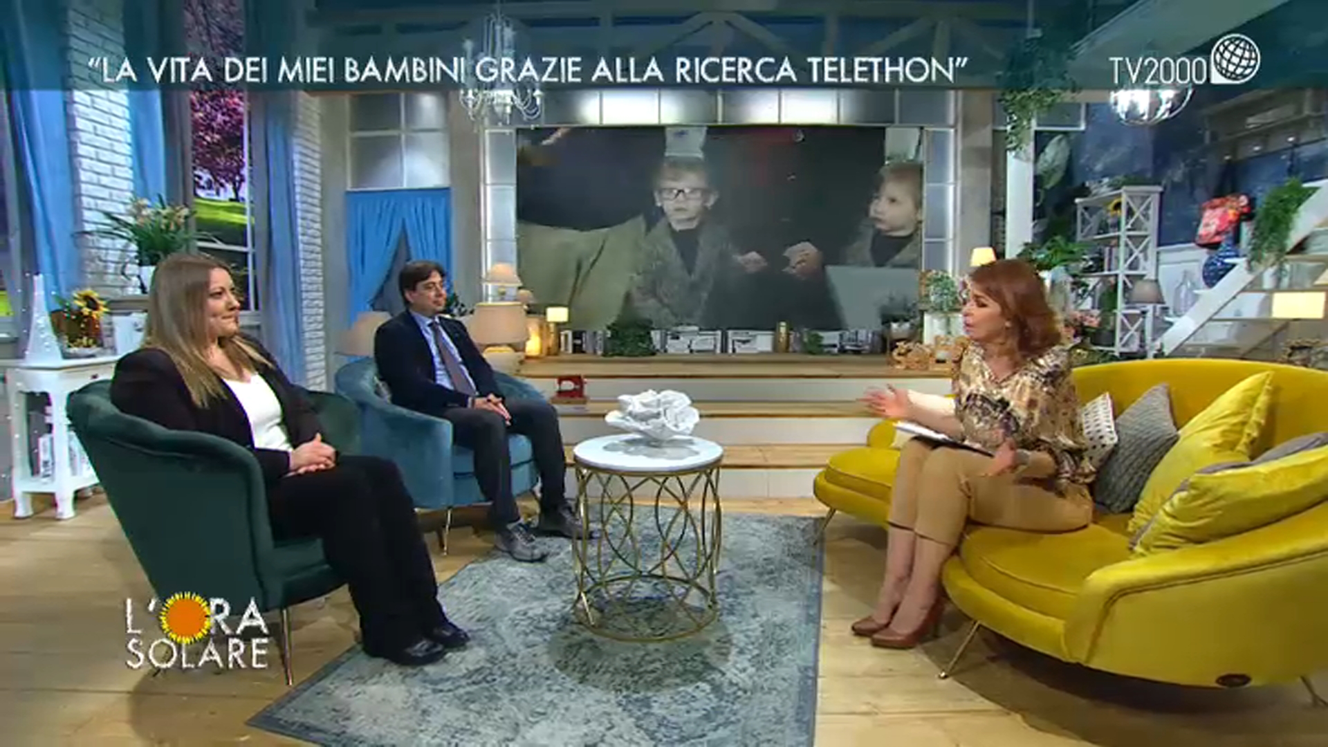 Telethon, Isabella Pinto e don Francesco Cristofaro - Ora Solare