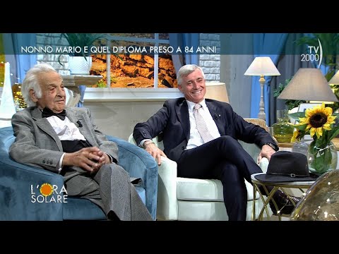 Nonno Mario e quel diploma preso a 84 anni - Ora Solare