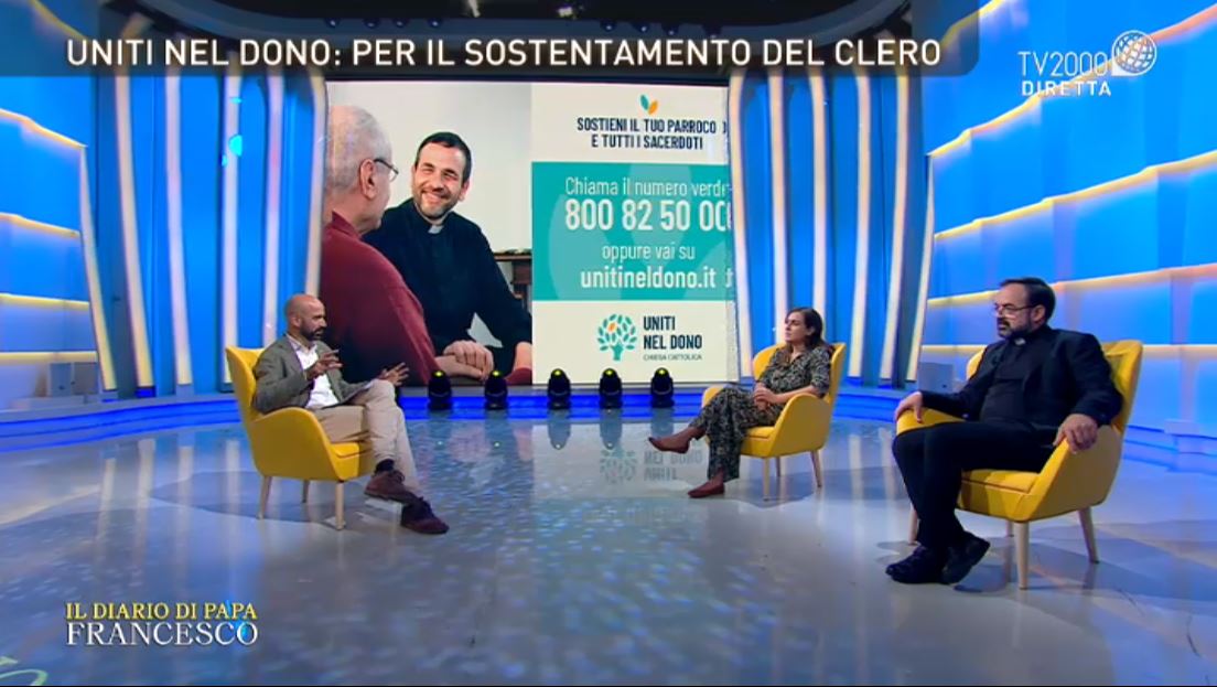 Tv2000/Uniti nel Dono: Emanuela Gitto e don Paolo Pizzuti a Il Diario ...